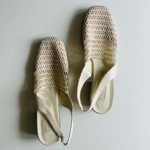 Vintage | Shoes | Vintage Woven Sling Back Slides Karen Scott Vintage ...